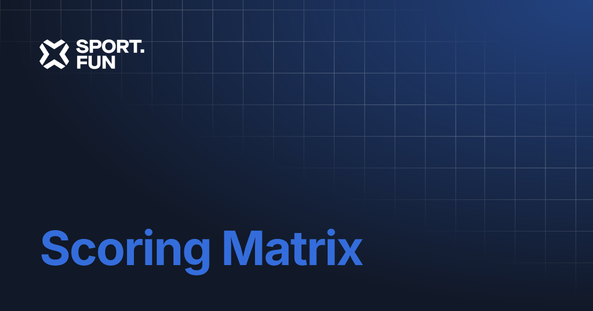 Scoring Matrix | Football | Sport.fun